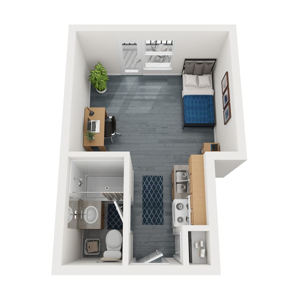 Studio Units | Illini Tower