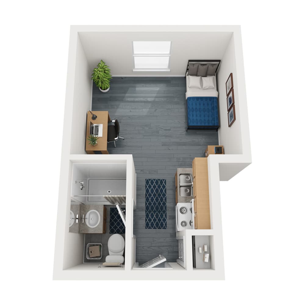 Studio Units | Illini Tower